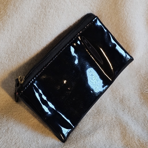 Bags | Glossy Black Wallet | Poshmark